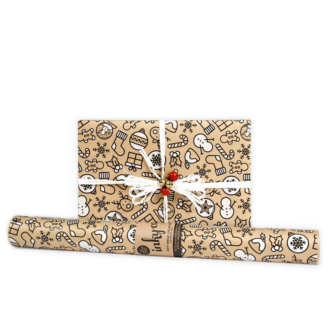 Inky Co Wrapping Paper 5m - My Xmas Kraft – Rigby’s Homewares